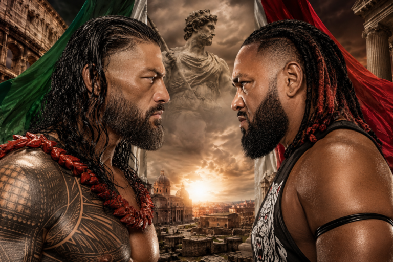 Roman Reigns Vs Jacob Fatu Tribal Combat Clash In Italy 2026