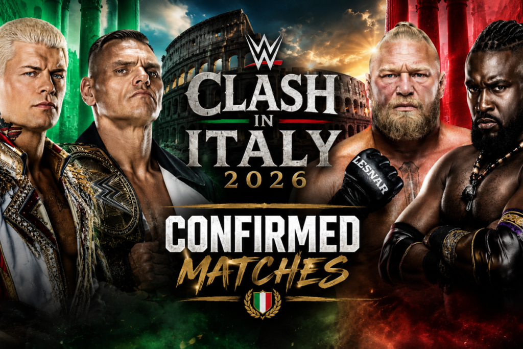 WWE Clash In Italy 2026 Match Card: Every Confirmed Match